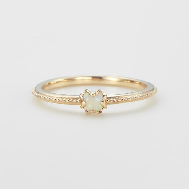 アガット（agete）/＜10月誕生石＞K10オパールピンキーリング（マザー）