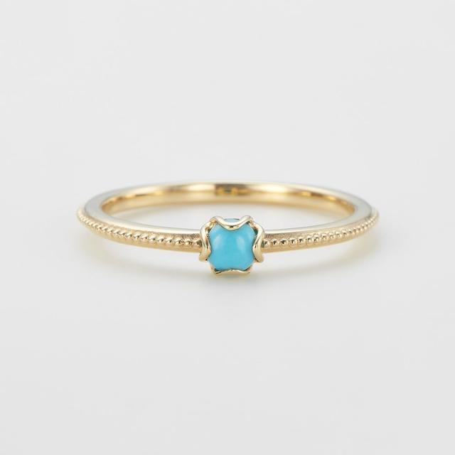 アガット（agete）/＜12月誕生石＞K10ターコイズピンキーリング（マザー）