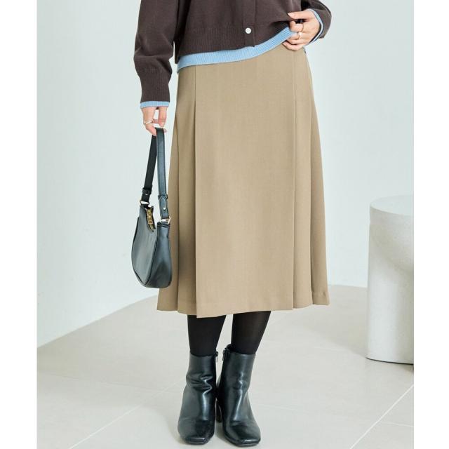 ラビアンジェ（LAVEANGE）/タックプリーツミディスカート