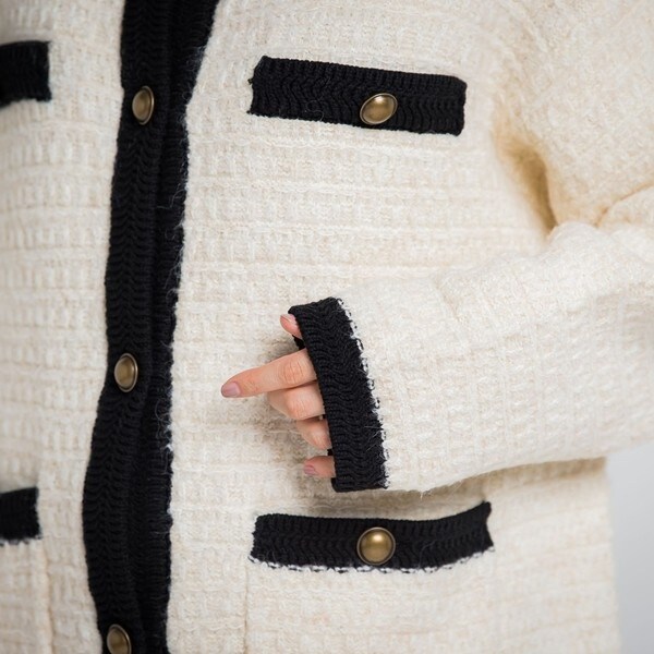 ドロワットロートレアモン/ツィードライクニットカーディガンの通販は