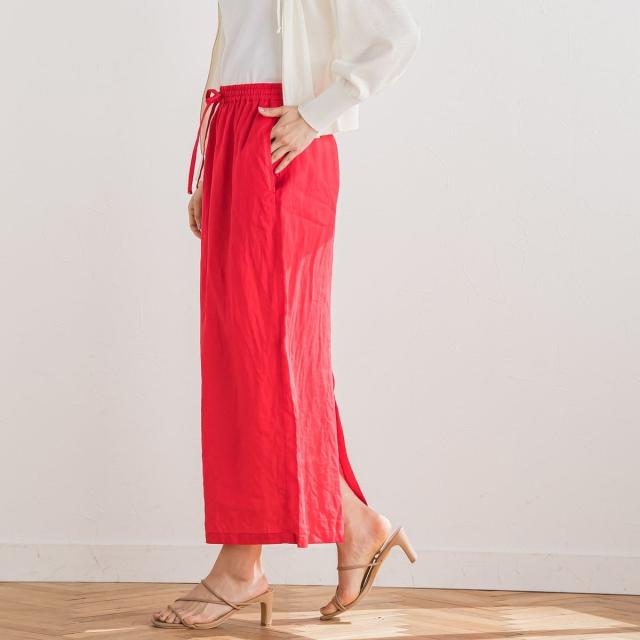 ドロワットロートレアモン（Droite lautreamont）/リネンギャザースカート≪洗濯機で洗える≫