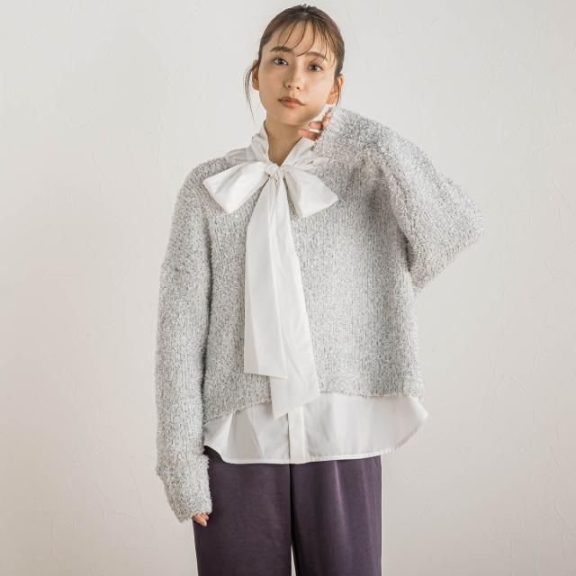 ドロワットロートレアモン（Droite lautreamont）/ラメミックスプルオーバー≪手洗い可能≫