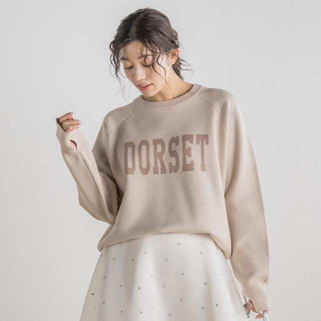 ドロワットロートレアモン（Droite lautreamont）/【新色追加】ロゴジャガードニット≪手洗い可能≫