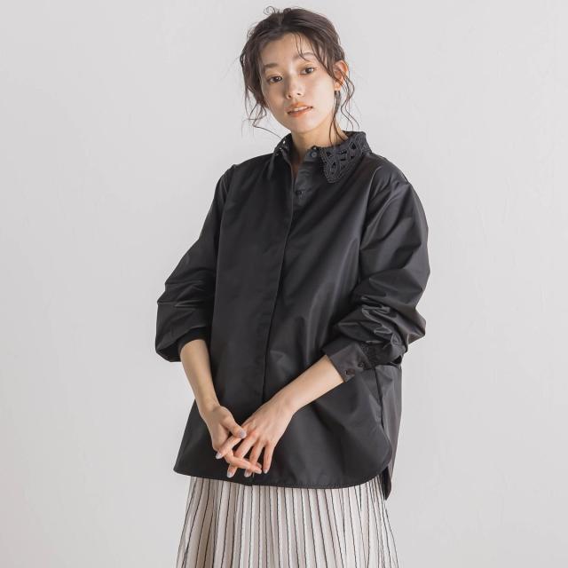 ドロワットロートレアモン（Droite lautreamont）/レース襟2WAYシャツ≪手洗い可能≫