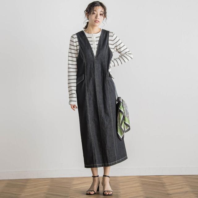 ドロワットロートレアモン（Droite lautreamont）/デニムジャンスカ≪洗濯機で洗える≫