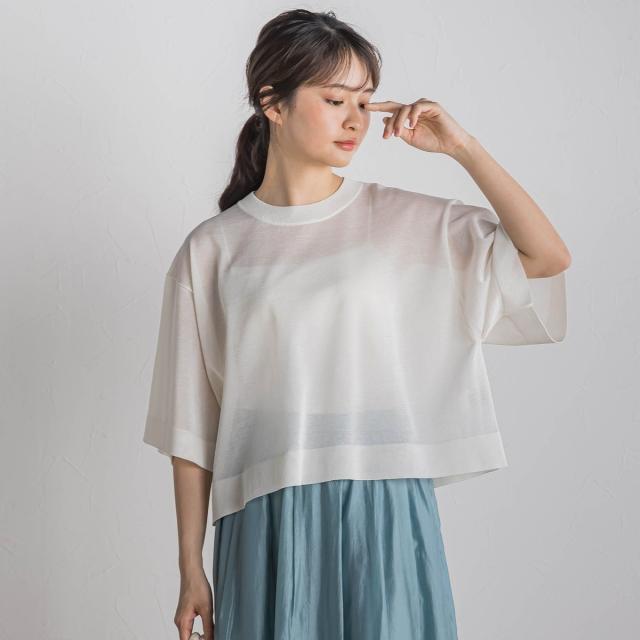 ドロワットロートレアモン（Droite lautreamont）/シアーワイドTニット≪手洗い可能≫