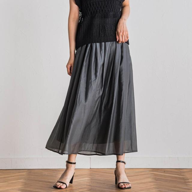 ドロワットロートレアモン（Droite lautreamont）/シアークロスフレアスカート≪手洗い可能≫