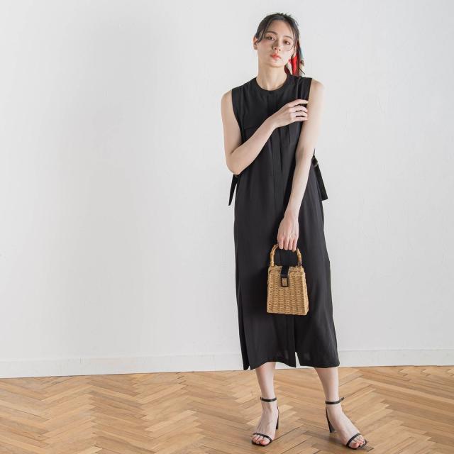 ドロワットロートレアモン（Droite lautreamont）/麻調リブシャツワンピース≪手洗い可能≫