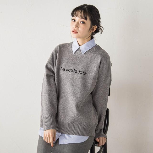 ドロワットロートレアモン（Droite lautreamont）/【WEB限定】ロゴニット≪手洗い可能≫