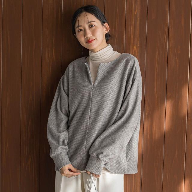 ドロワットロートレアモン（Droite lautreamont）/ニットコーデュロイカットソー≪手洗い可能≫