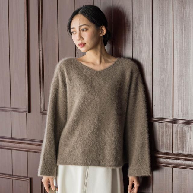 ドロワットロートレアモン（Droite lautreamont）/FOX/CASHMEREニット≪手洗い可能≫