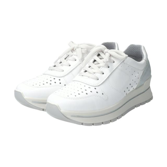 イマック（IMAC）/IMAC◆5cmヒール◆パンチングレザーレースアップスニーカー