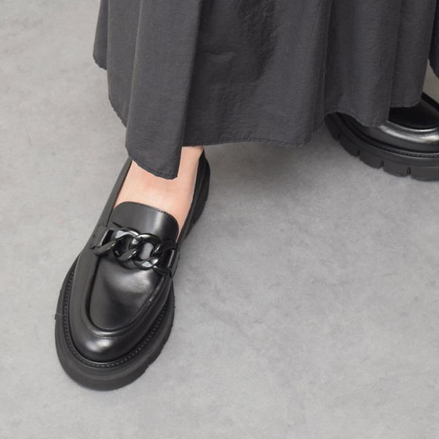 ブリジットバーキンセレクト（Bridget Birkin Select）/LUCA GROSSI◆4cmヒール◆タンクソールチェーンローファー