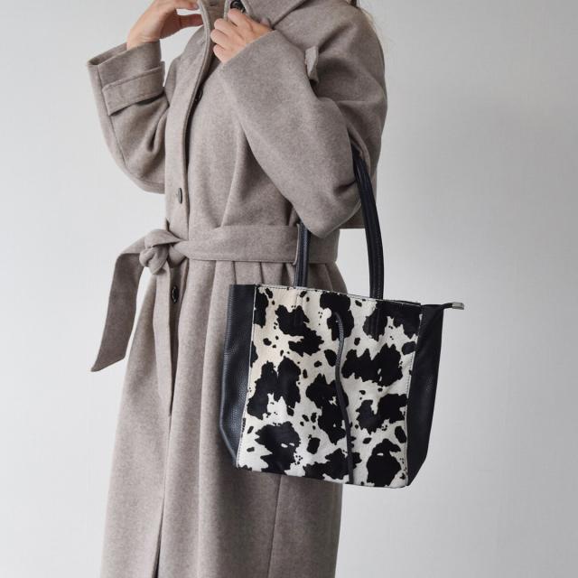 アンドレアカルドネ（Andrea Cardone）/Andrea Cardone◆異素材コンビミディアムトートバッグ