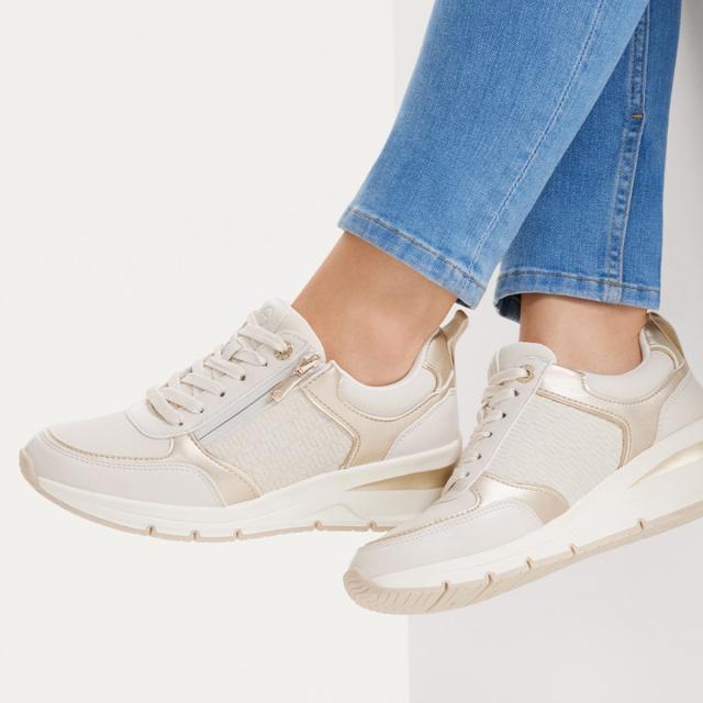 タマリス（TAMARIS）/Tamaris◆5cmヒール◆サイドジップ5cmヒールスニーカー