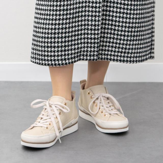 ブソラ（bussola）/bussola ブソラ◆2．5cmヒール◆撥水サイドゴアミドルカットスニーカー