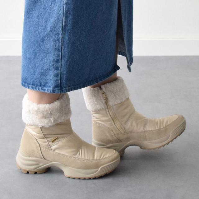 イマック（IMAC）/IMAC◆4．5cmヒール◆ライニングムートンレースアップブーツショートブーツ