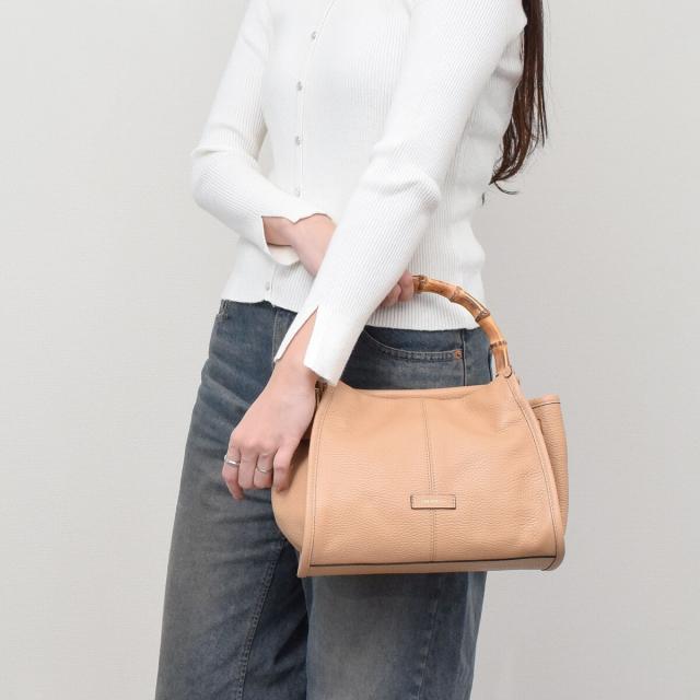 ロリステッラ（LORISTELLA）/LORISTELLA◆バンブーハンドルレザーバッグ