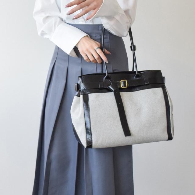 クリスチャンヴィラ（CHRISTIAN VILLA）/CHRISTIAN VILLA◆レザーハンドルキャンバストート