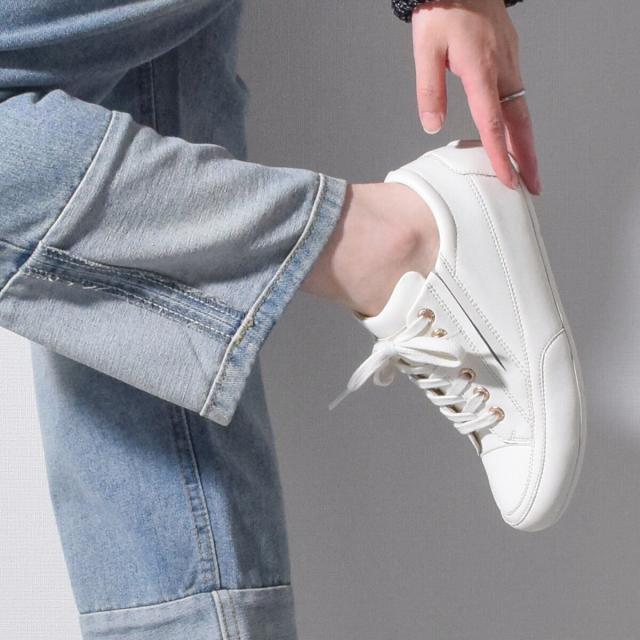 ブソラ（bussola）/bussola ブソラ◆2．5cmヒール◆撥水レースアップスニーカー