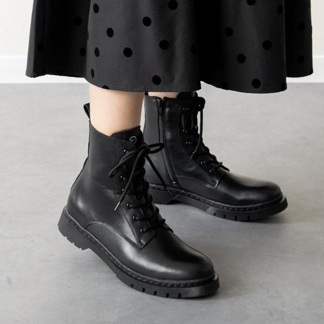 タマリス（TAMARIS）/Tamaris◆3cmヒール◆レースアップショートブーツ