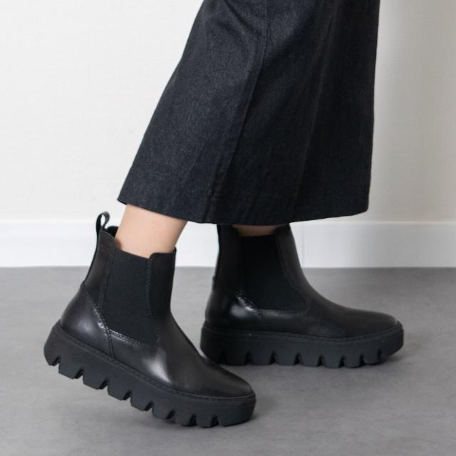 タマリス（TAMARIS）/Tamaris◆4．5cmヒール◆厚底サイドゴアショートブーツ