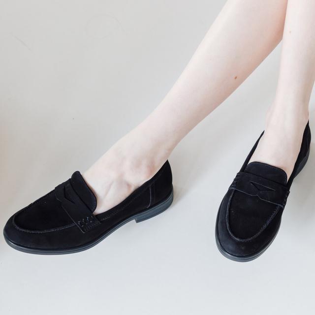 ブソラ（bussola）/bussola◆2．5cmヒール◆撥水フラットローファー