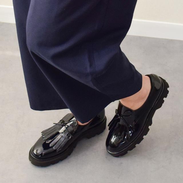 インターショシュール（INTER−CHAUSSURES）/INTER−CHAUSSURES◆3．7cmヒール◆ライトタンクソールキルトシューズ