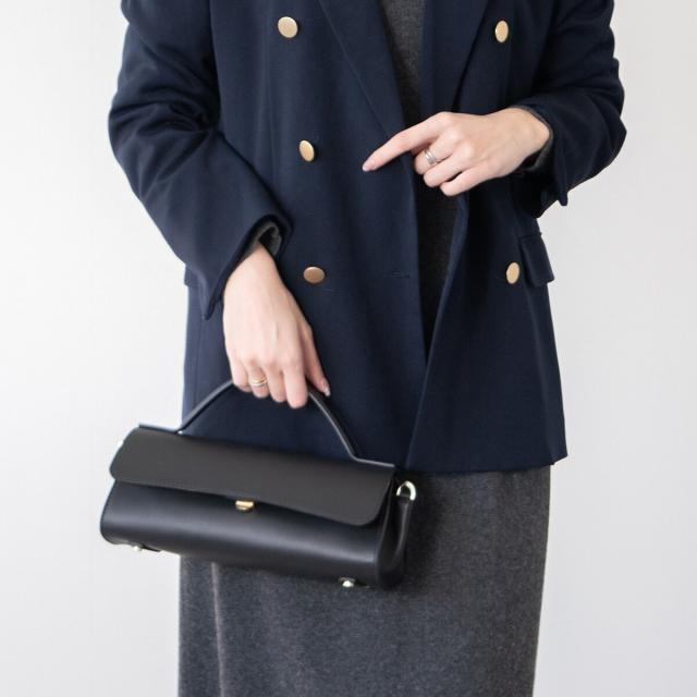 ロリステッラ（LORISTELLA）/LORISTELLA◆レザーワイドフラップバッグ