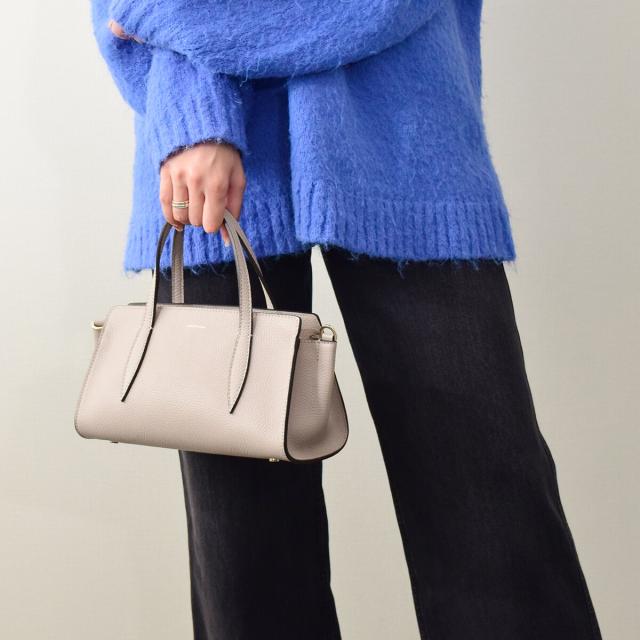 ロリステッラ（LORISTELLA）/LORISTELLA◆シュリンクレザーベーシックハンドバッグ