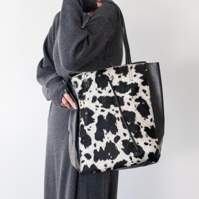 アンドレアカルドネ（Andrea Cardone）/Andrea Cardone◆異素材コンビトートバッグ