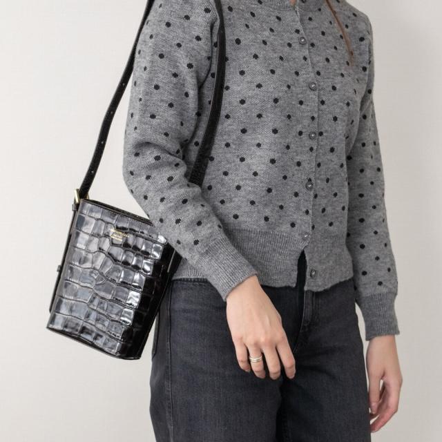 クリスチャンヴィラ（CHRISTIAN VILLA）/CHRISTIAN VILLA◆クロコ型押しレザーショルダーバッグ