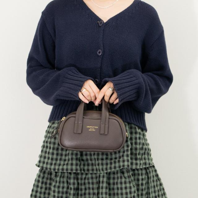 クリスチャンヴィラ（CHRISTIAN VILLA）/CHRISTIAN VILLA◆シュリンクレザーミニハンドバッグ
