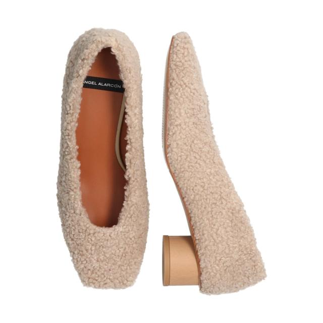 【NEW】アンヘル アラルコン（ANGEL ALARCON）/ANGEL ALARCON◆3．5cmヒール◆スクエアトウボアパンプス