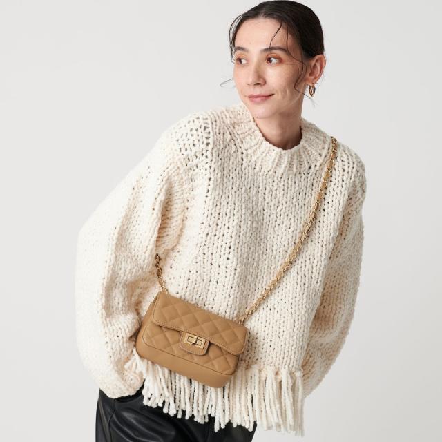 ビューティー＆ユース ユナイテッドアローズ（BEAUTY&YOUTH）/＜AULENTTI＞レザー キルティング チェーン ショルダーバッグ