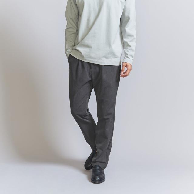 ビューティー＆ユース ユナイテッドアローズ（BEAUTY&YOUTH）/TR ピンヘッド  1プリーツ イージー パンツ ‐タテ・ヨコストレッチ‐