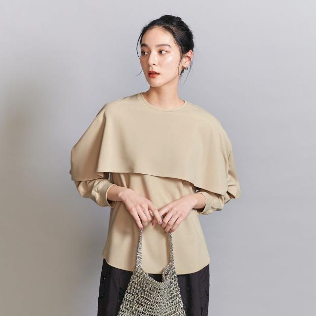 ビューティー＆ユース ユナイテッドアローズ（BEAUTY&YOUTH）/【WEB限定 Wardrobe DAILY MINIMAL】ケープフリル レイヤーカットソー