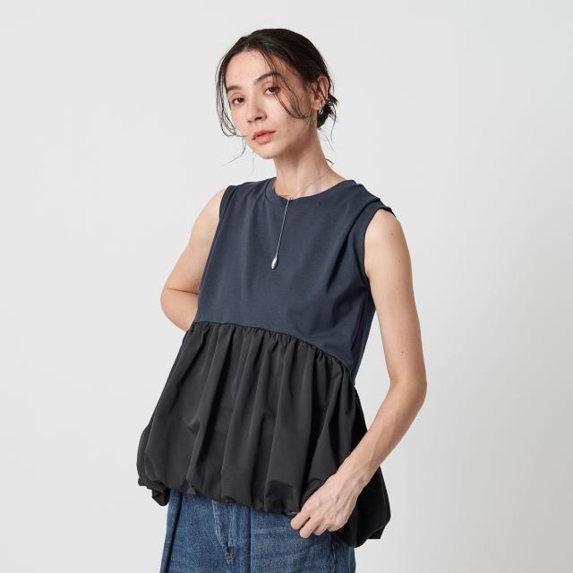 ビューティー＆ユース ユナイテッドアローズ（BEAUTY&YOUTH）/【WEB限定】ペプラムバルーン ノースリーブプルオーバー −ウォッシャブ…