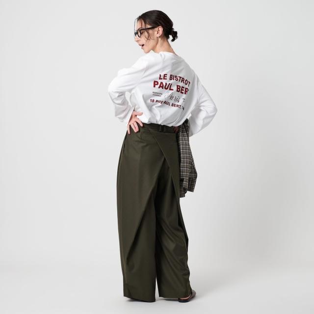 ビューティー＆ユース ユナイテッドアローズ（BEAUTY&YOUTH）/バックラップ タックワイドパンツ −ウォッシャブル−