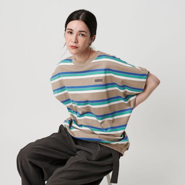 ビューティー＆ユース ユナイテッドアローズ（BEAUTY&YOUTH）/＜Americana＞マルチボーダー スリーブレス トップス/ベージュ