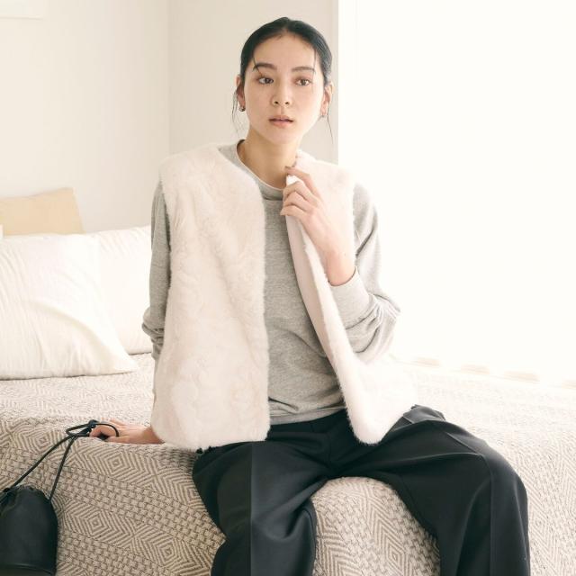 ビューティー＆ユース ユナイテッドアローズ（BEAUTY&YOUTH）/フェイクファー ベスト