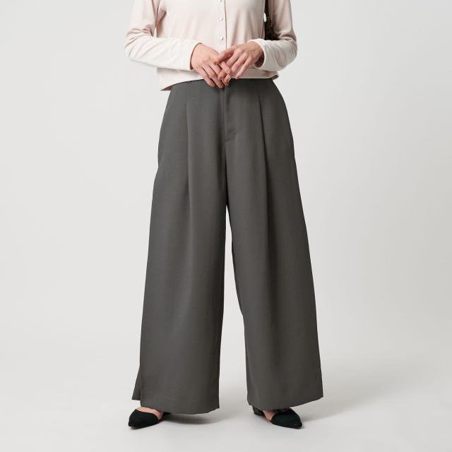 ビューティー＆ユース ユナイテッドアローズ（BEAUTY&YOUTH）/ポリエステル プリーツワイドパンツ