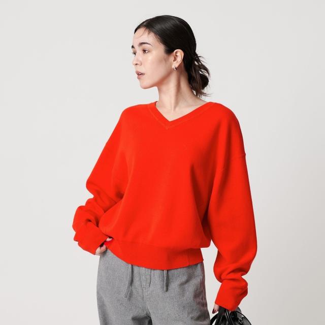 ビューティー＆ユース ユナイテッドアローズ（BEAUTY&YOUTH）/ソフトコットン Vネック スムース ニットプルオーバー ウォッシャブル