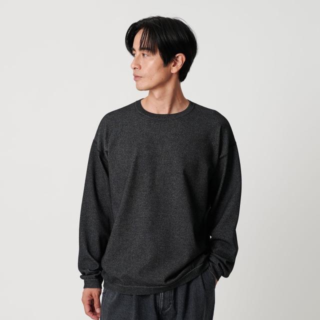 ビューティー＆ユース ユナイテッドアローズ（BEAUTY&YOUTH）/プレーティング フェード クルーネック ニット 抗菌・防臭機能付き