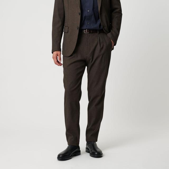 ビューティー＆ユース ユナイテッドアローズ（BEAUTY&YOUTH）/リサイクル ポリエステル 1プリーツ テーパード パンツ NO．3 セットアッ…