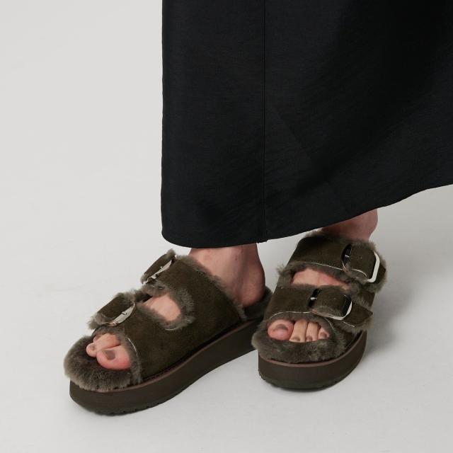 ビューティー＆ユース ユナイテッドアローズ（BEAUTY&YOUTH）/【別注】＜EMU Australia＞ムートン バックル サンダル