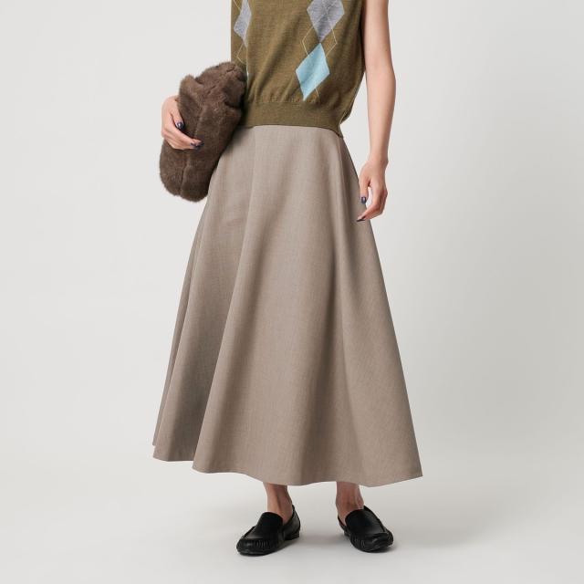 ビューティー＆ユース ユナイテッドアローズ（BEAUTY&YOUTH）/ポリエステルツイル サーキュラースカート ウォッシャブル
