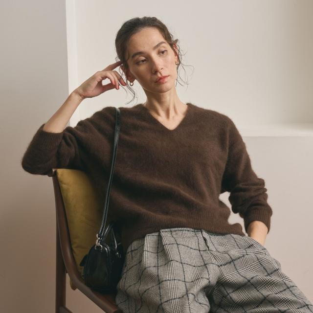 ビューティー＆ユース ユナイテッドアローズ（BEAUTY&YOUTH）/フォックスカシミヤブレンド Vネックニットプルオーバー