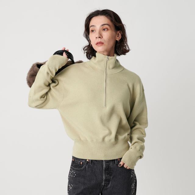 ビューティー＆ユース ユナイテッドアローズ（BEAUTY&YOUTH）/コットンカシミヤ ハーフジッププルオーバー ウォッシャブル