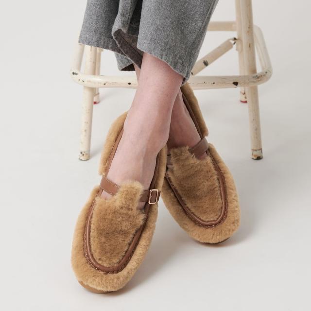 ビューティー＆ユース ユナイテッドアローズ（BEAUTY&YOUTH）/＜ARTESANOS＞ファーライク ベルト ローファー